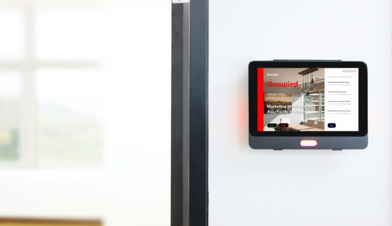 Meeting Room Display Panel Mounting | ecobook